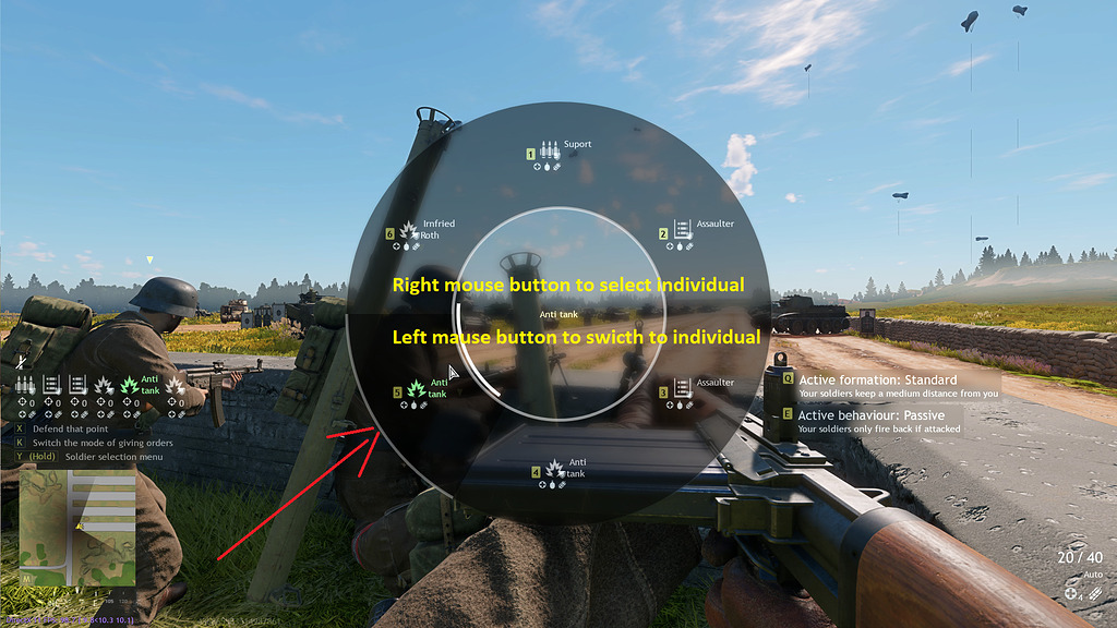 Fast Soldier Selection ( Right mouse button + Soldier selection wheel ...