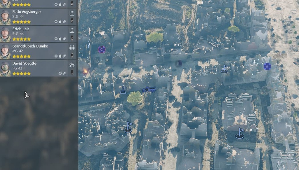 Change the squad selection menu so it doesn't block APC/rally points ...