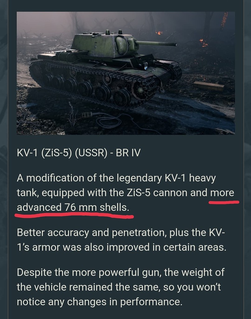 Hope to add apcr for KV-1 (ZiS-5) - Suggestions - Archive - Enlisted ...