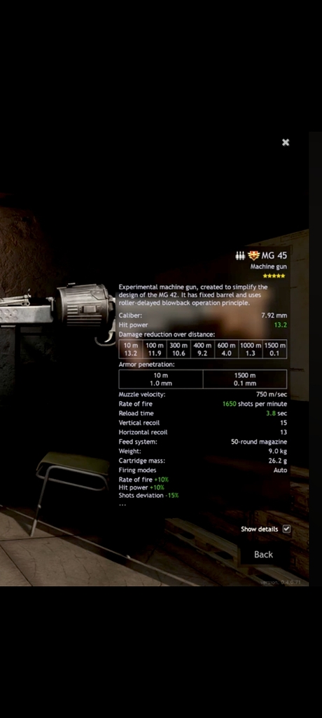 Give Ammo Belt and Rate Increase to Early MG42 and Premium MG45 - Suggestions - Enlisted