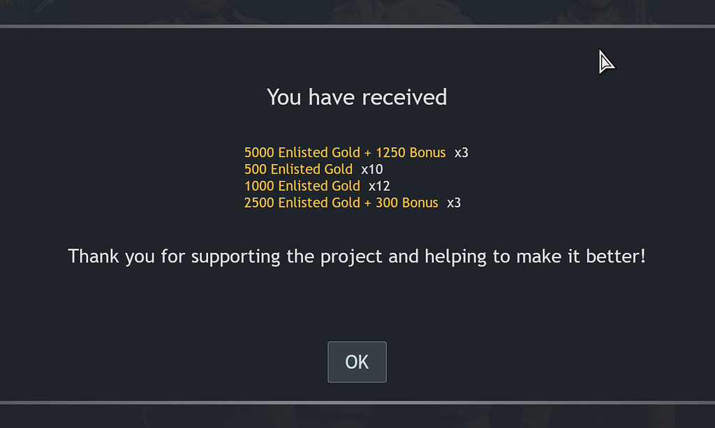 Free gold? - Mess Room - Enlisted — official forum