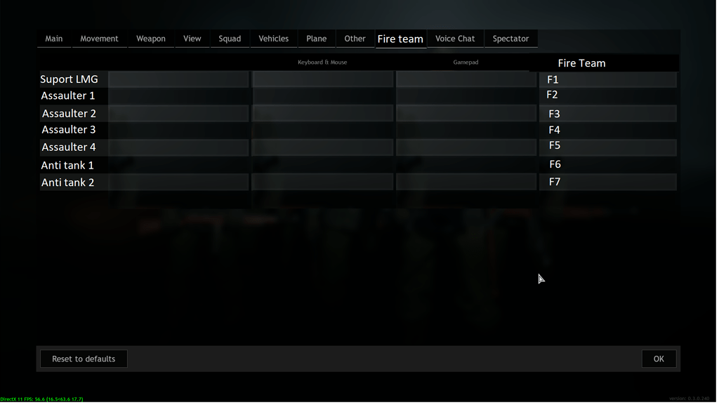 Select soldier hotkey by using F1,F2,F3 ... and fire team creation in ...