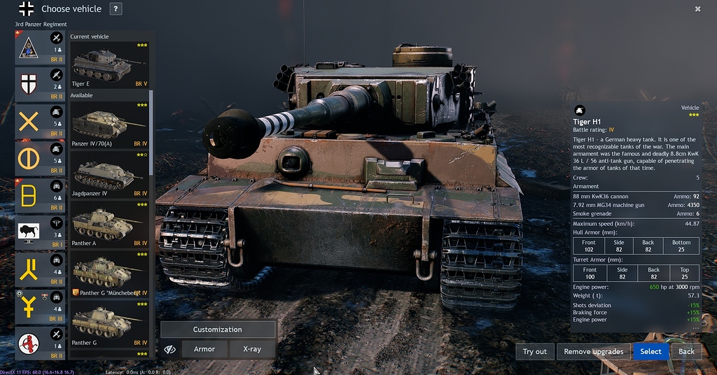 Heavy Tank no. 6 (Japan Tiger) decrease BR from V to IV? - Suggestions ...