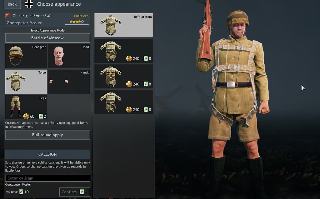More customization for Beretta M38 paratrooper squad - Suggestions - Archive - Enlisted ...