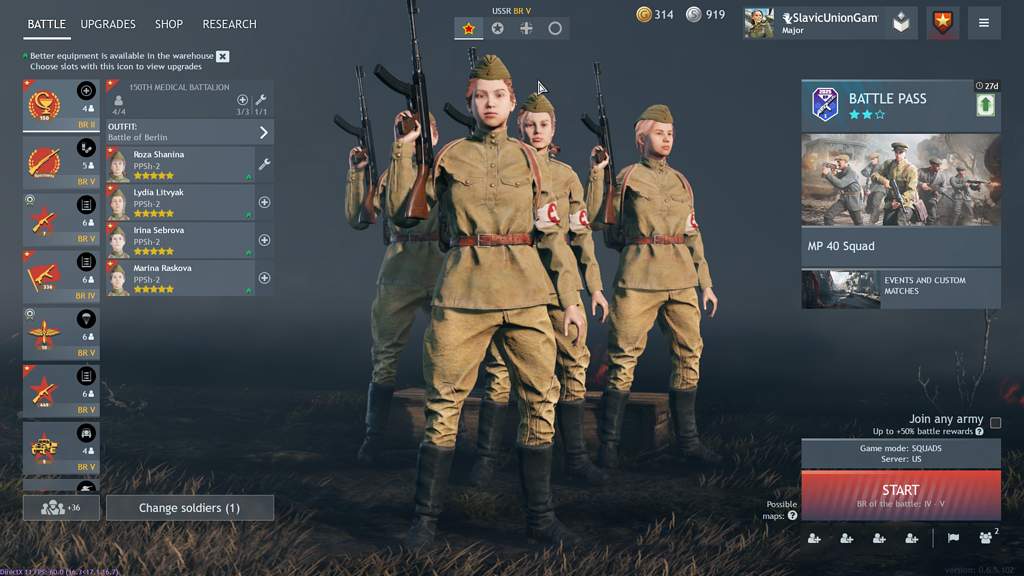 Could we give the soviet premuim female medic squad this: - Suggestions ...