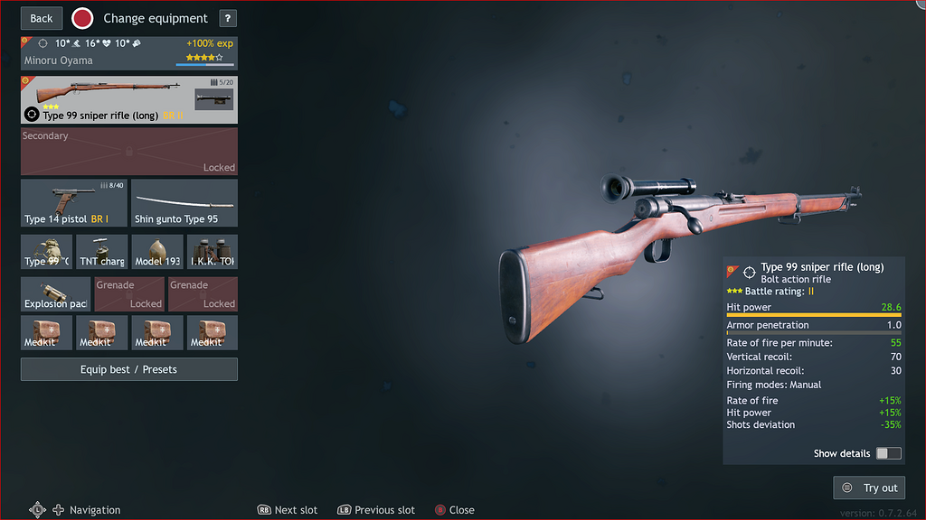 Buff the Type 99 Sniper Rifle (Long) Rate of Fire 🇯🇵 - Weapons ...