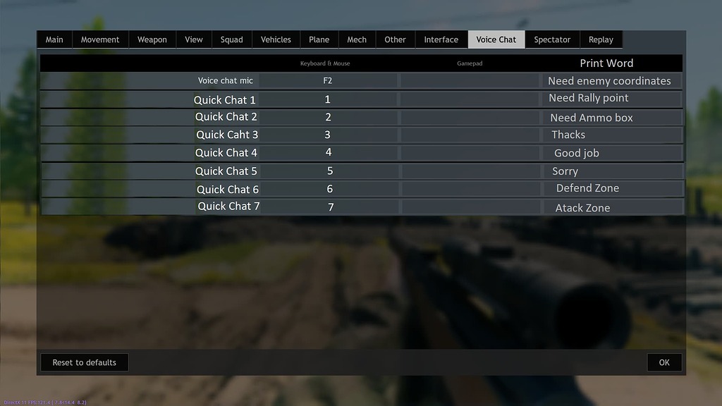 Custom quick chat configuration - Suggestions - Enlisted
