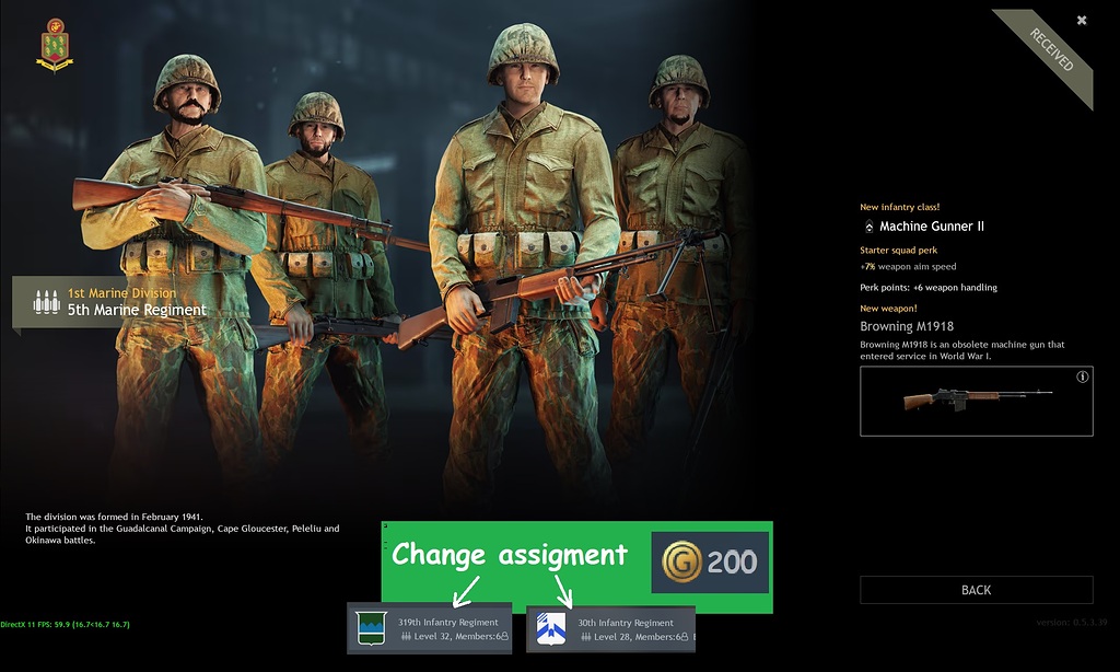 Change of squad assigment / insignia - Suggestions - Enlisted