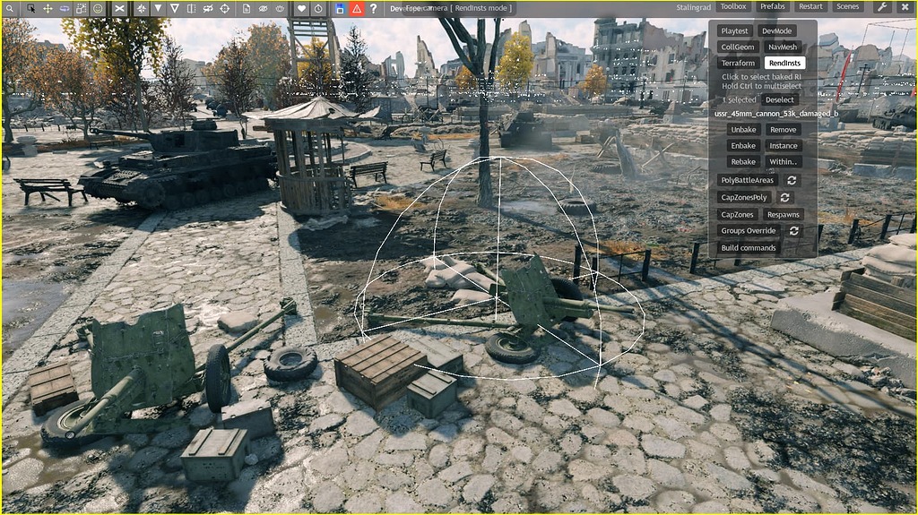 So how to spawn these Stalingrad RendInsts object to Moscow - Game Mods ...