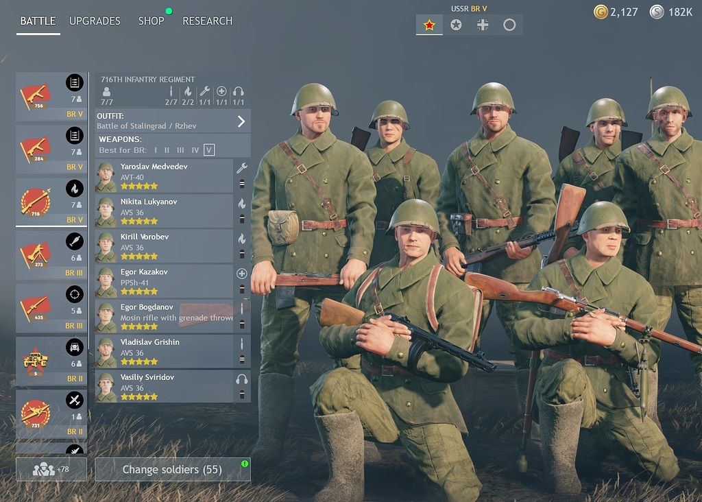 Suggestion - Add option to switch the weapons of the entire squad to ...