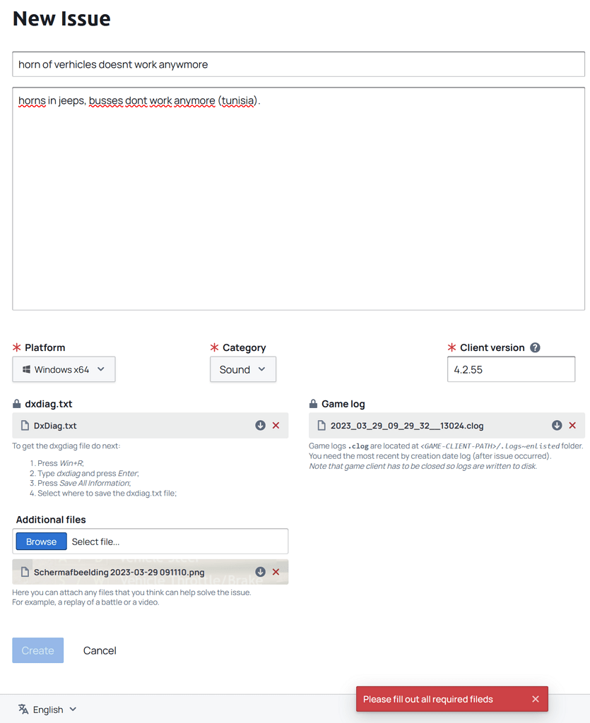 Error in reporting errors? - Mess Room - Enlisted