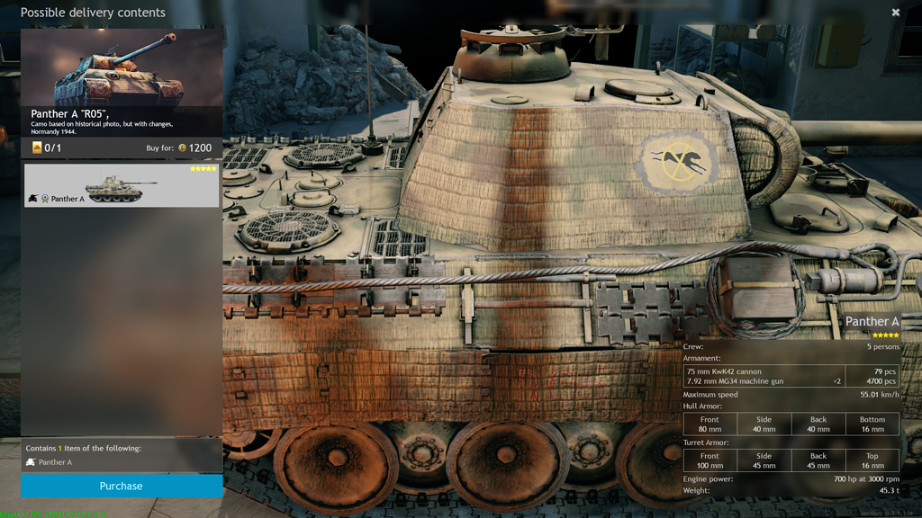 Panther A "R05" has returned - Mess Room - Enlisted