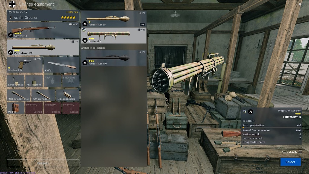 For those who are wondering, only AT can use the fliegerfaust ...