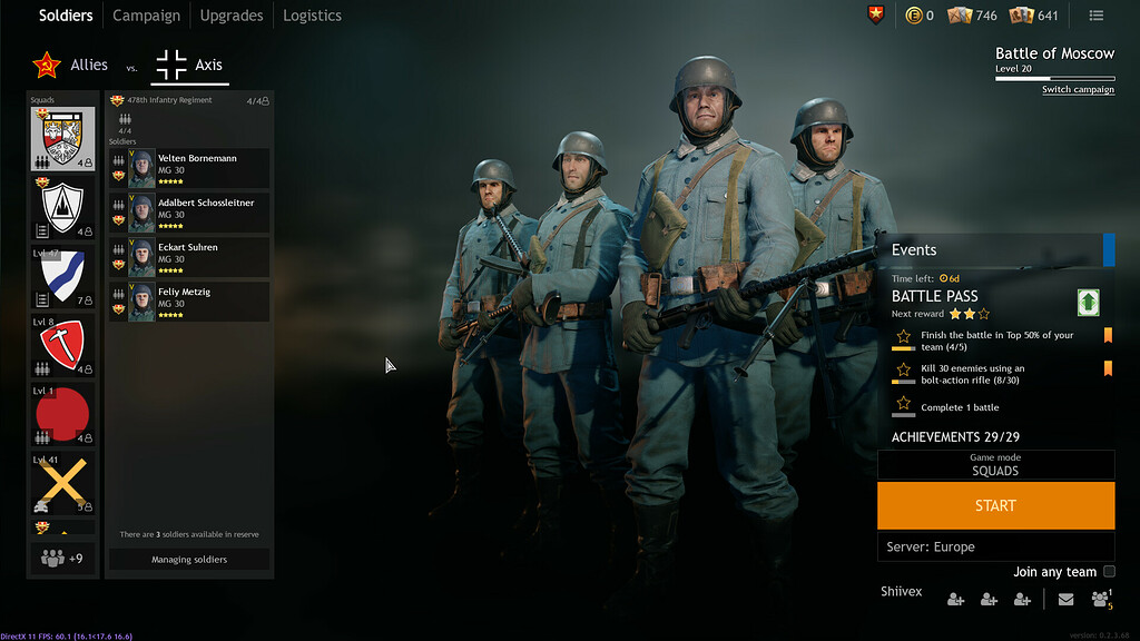 ATLEAST ! ffs ATLEAST. add an engineer on current 4 man premium squads ...