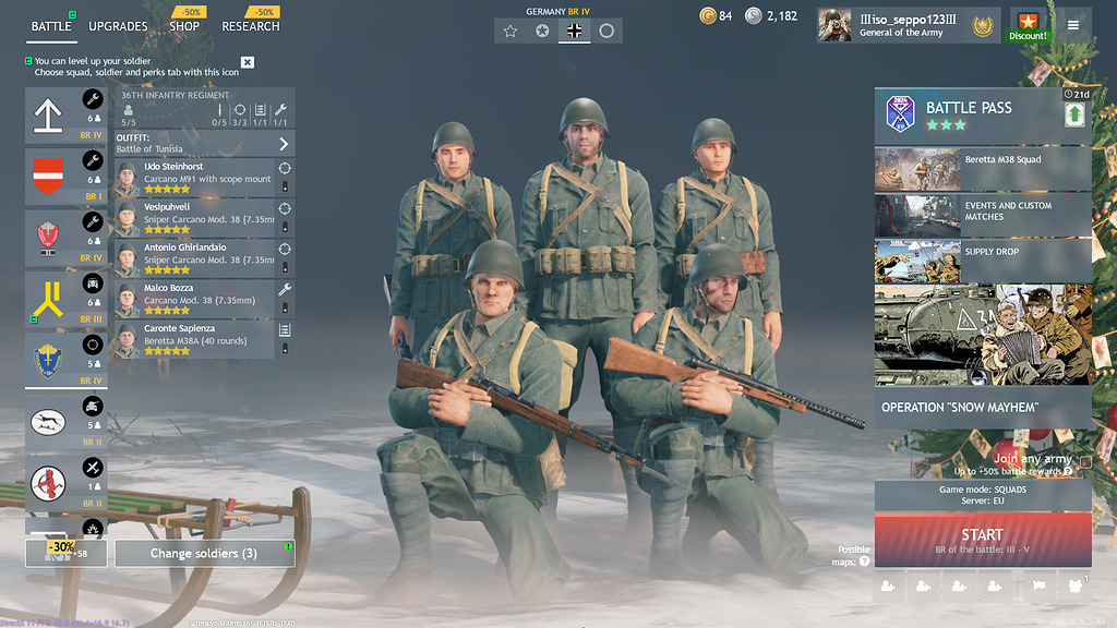 Made some squads based on different nationalities - Mess Room - Enlisted