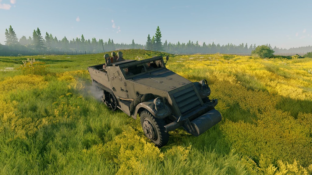 A half-track vehicle that can be used in game: the M3 Half-track (E ...