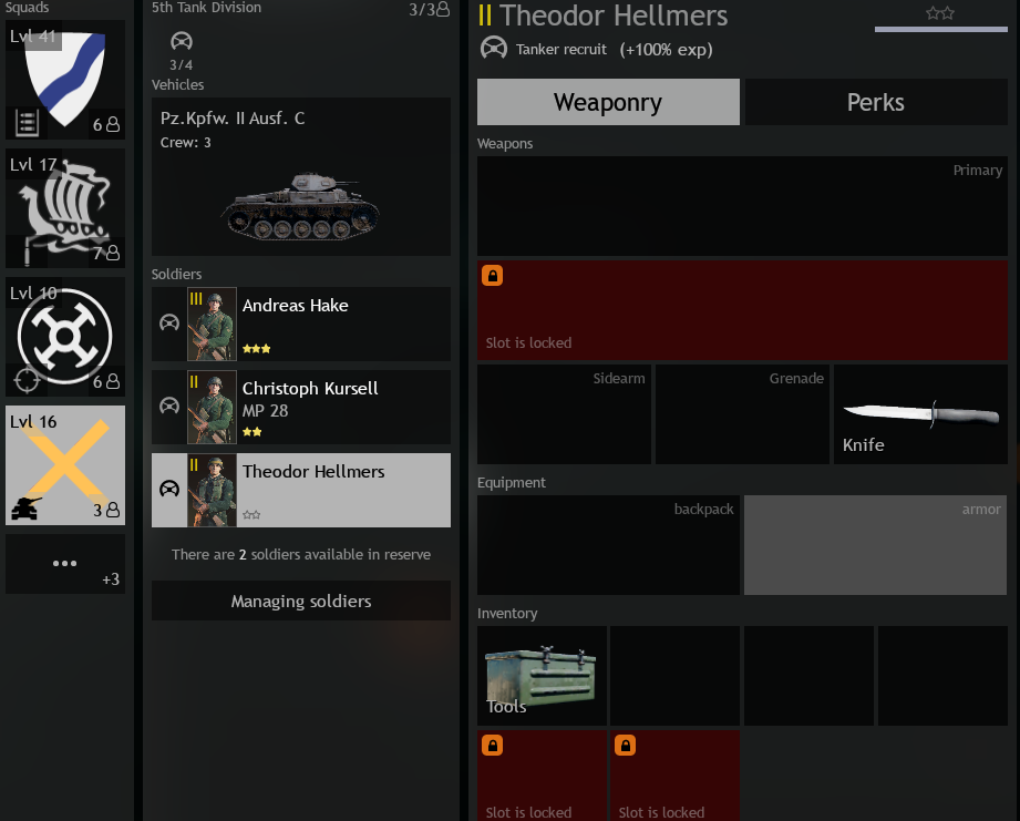 Tank crew descriptions - Suggestions - Enlisted