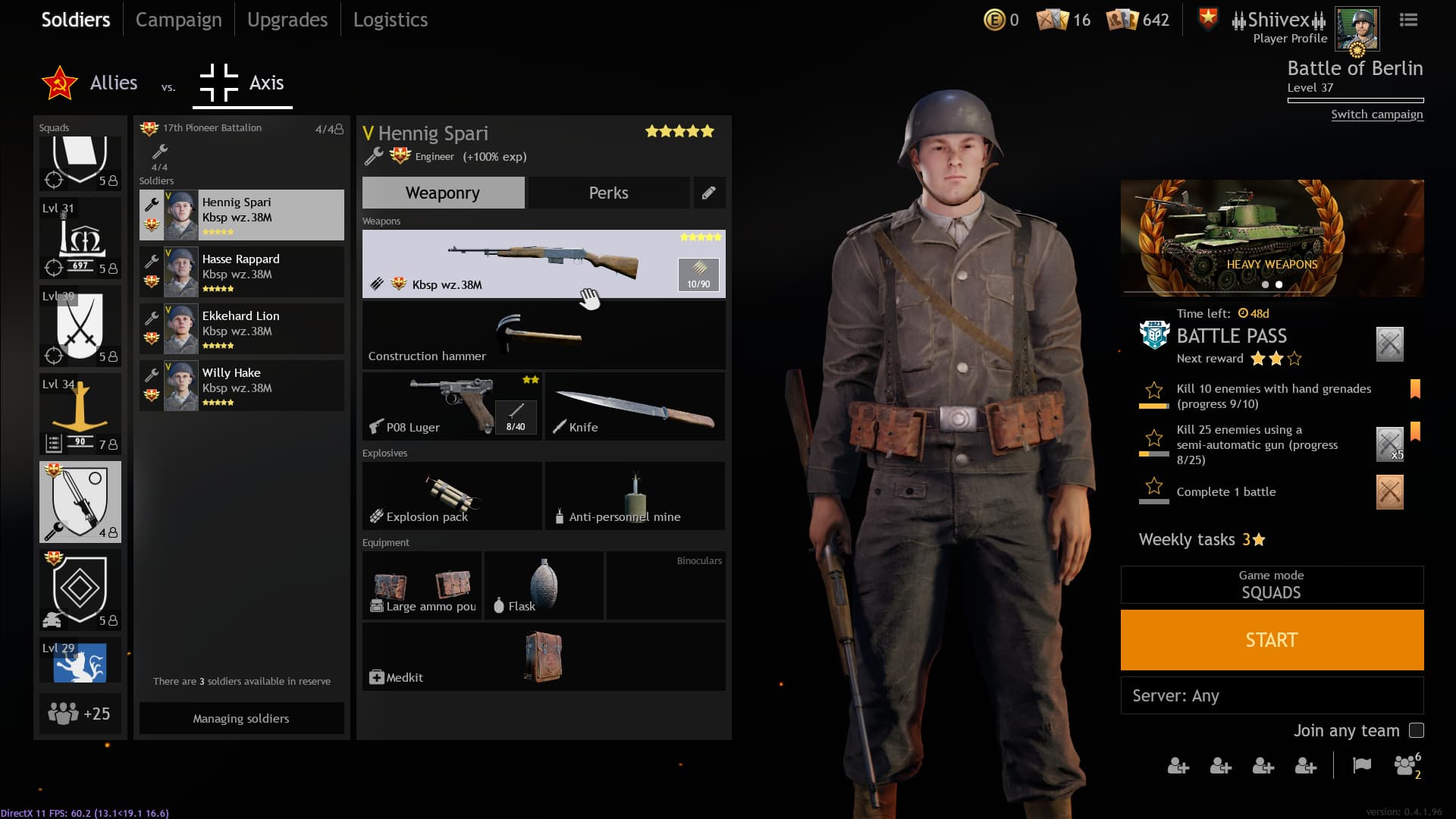 Possible factions and their equipment - Suggestions - Enlisted