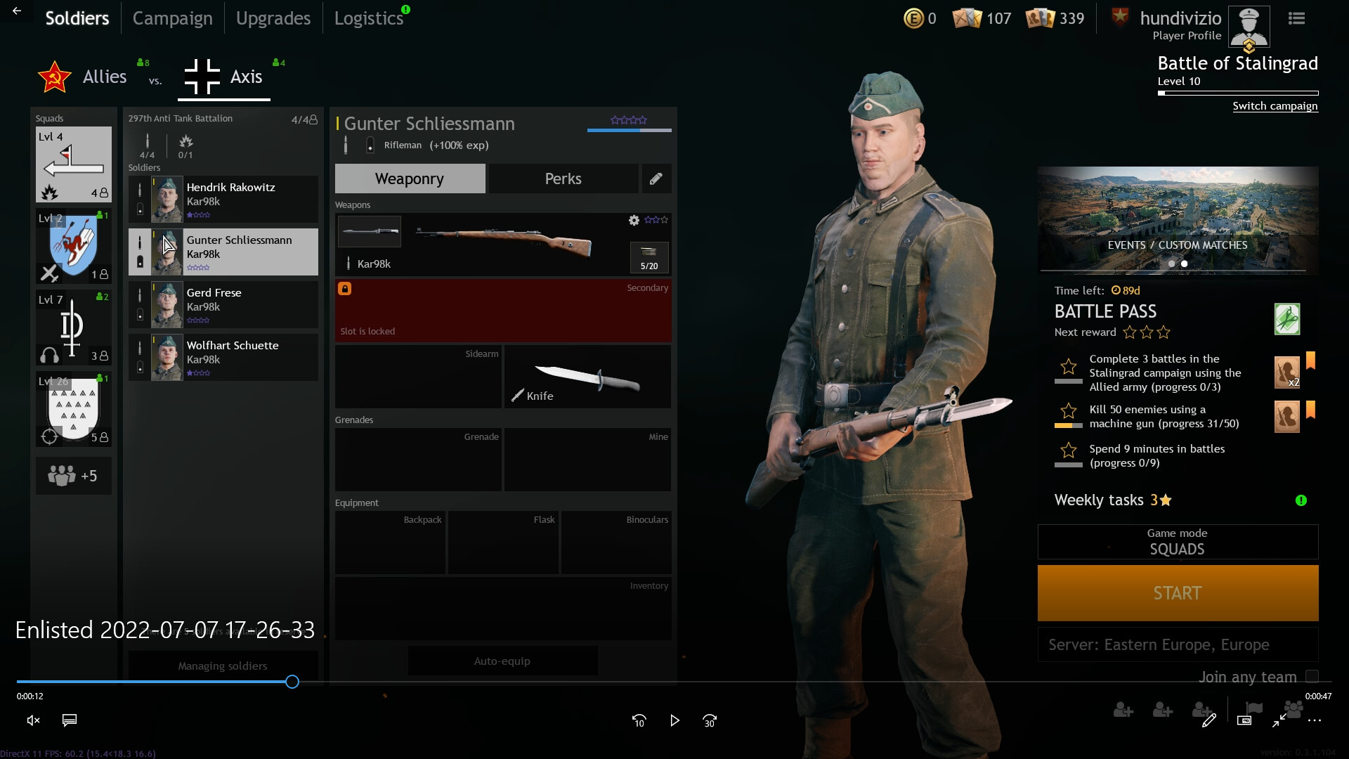 Bug in main menu. my solders have two face, or its cuasimodo - Bug ...