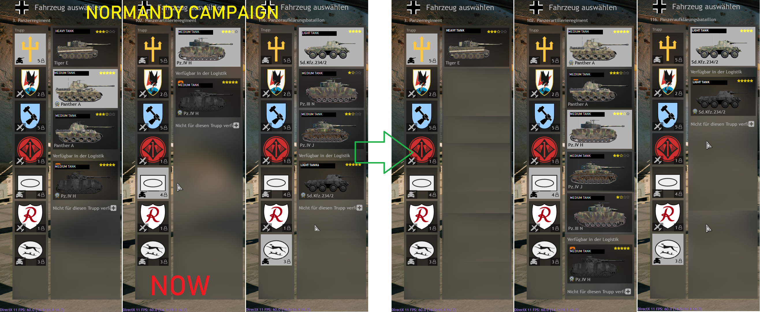 Tanksquads should be sorted by class - light, medium, heavy Tank ...