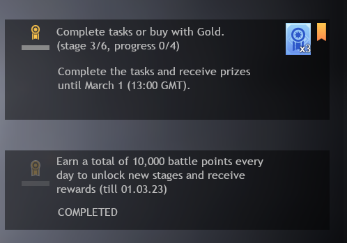 Event progress UI - Suggestions - Enlisted