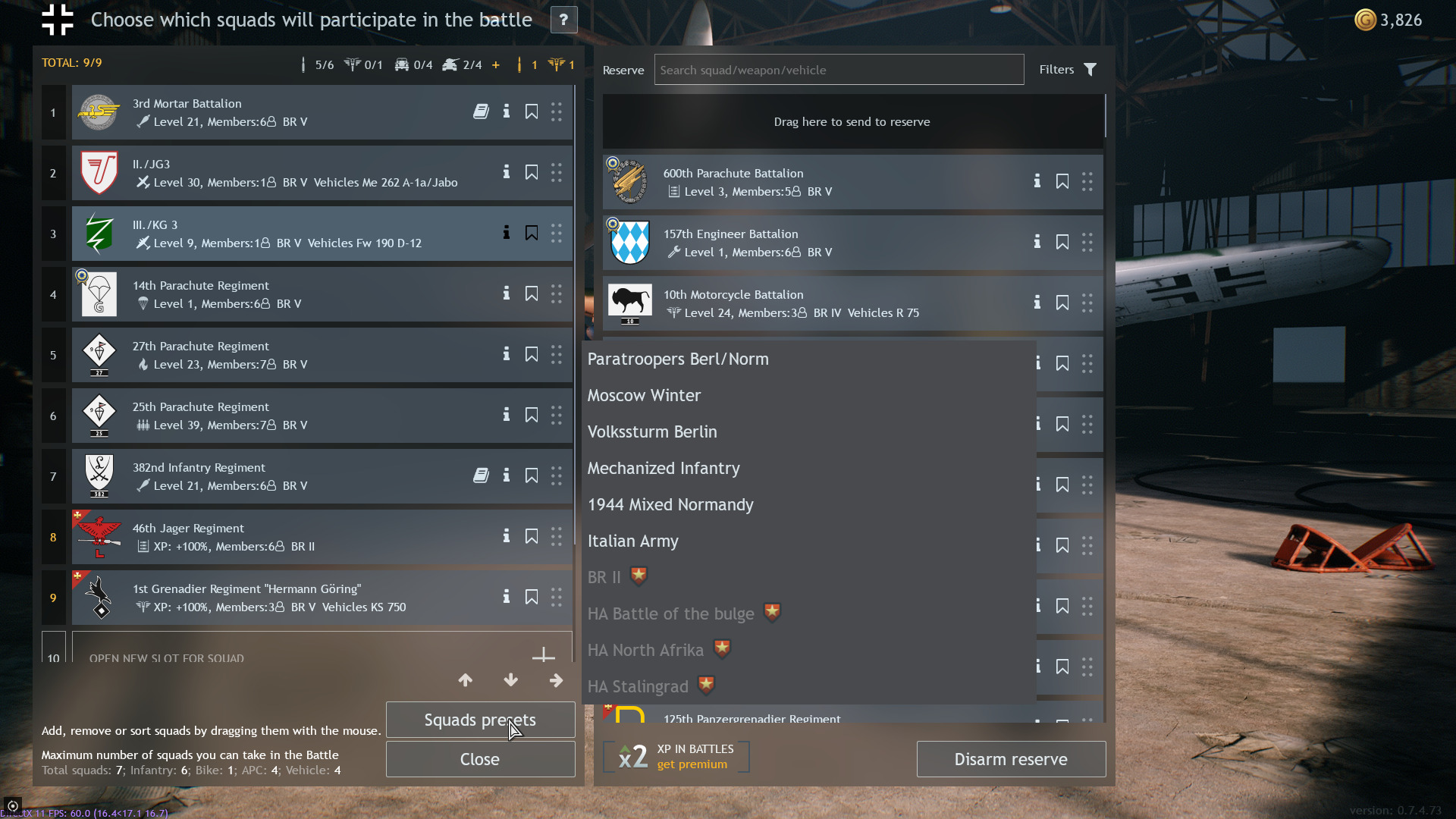 Add the ability to buy more presets ( Soldiers, Squads Weapons loadout ...