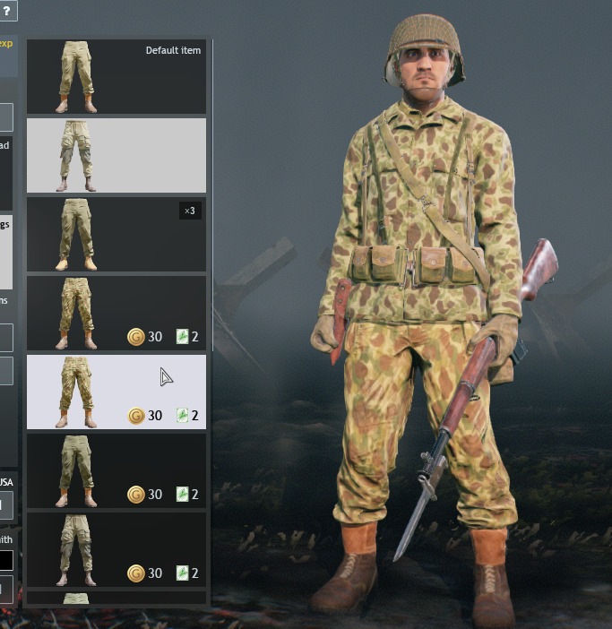 Test server clothing: One new Duck Hunter camouflage uniform without a ...